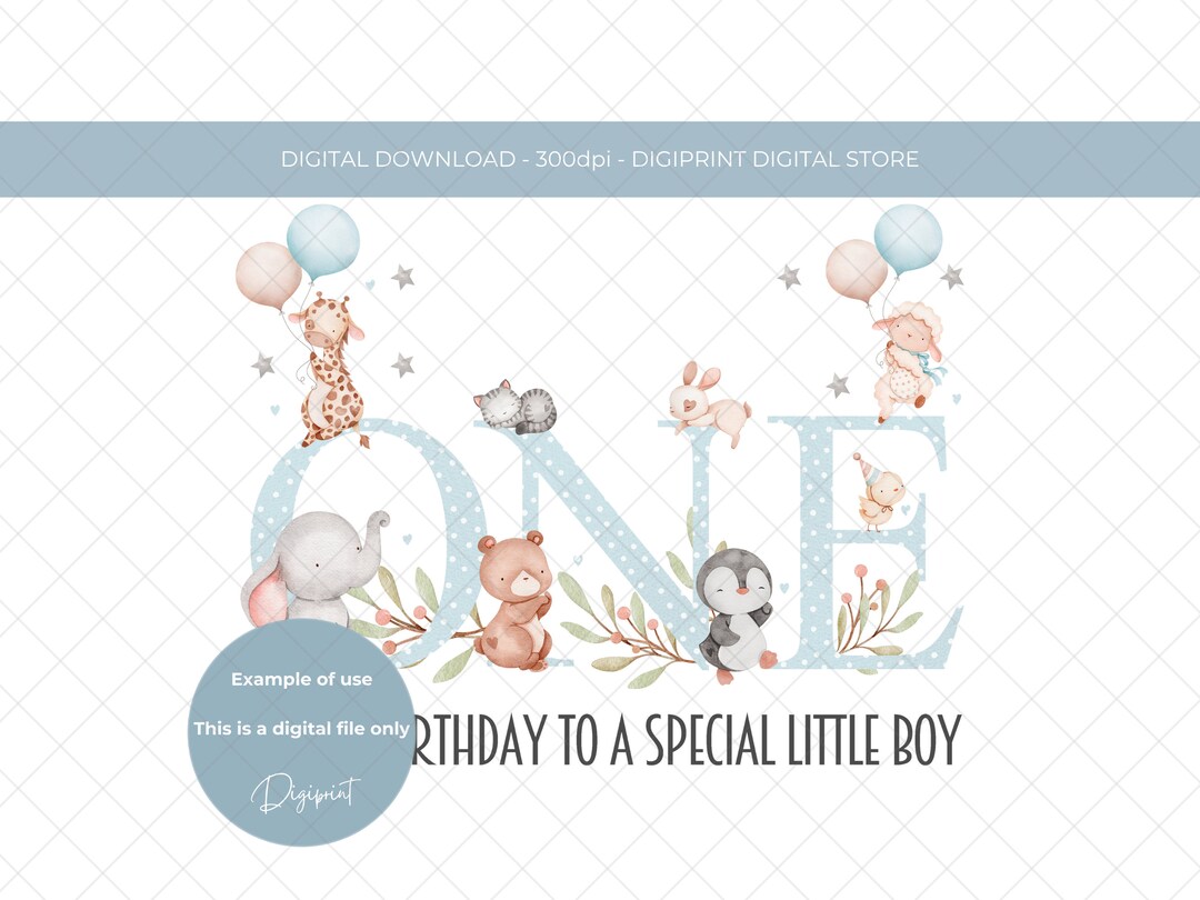 Babies First Birthday Number One 1st Birthday Image First - Etsy