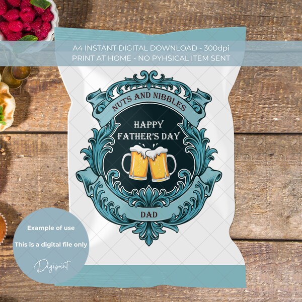 Father Day Chip Bags - Etsy