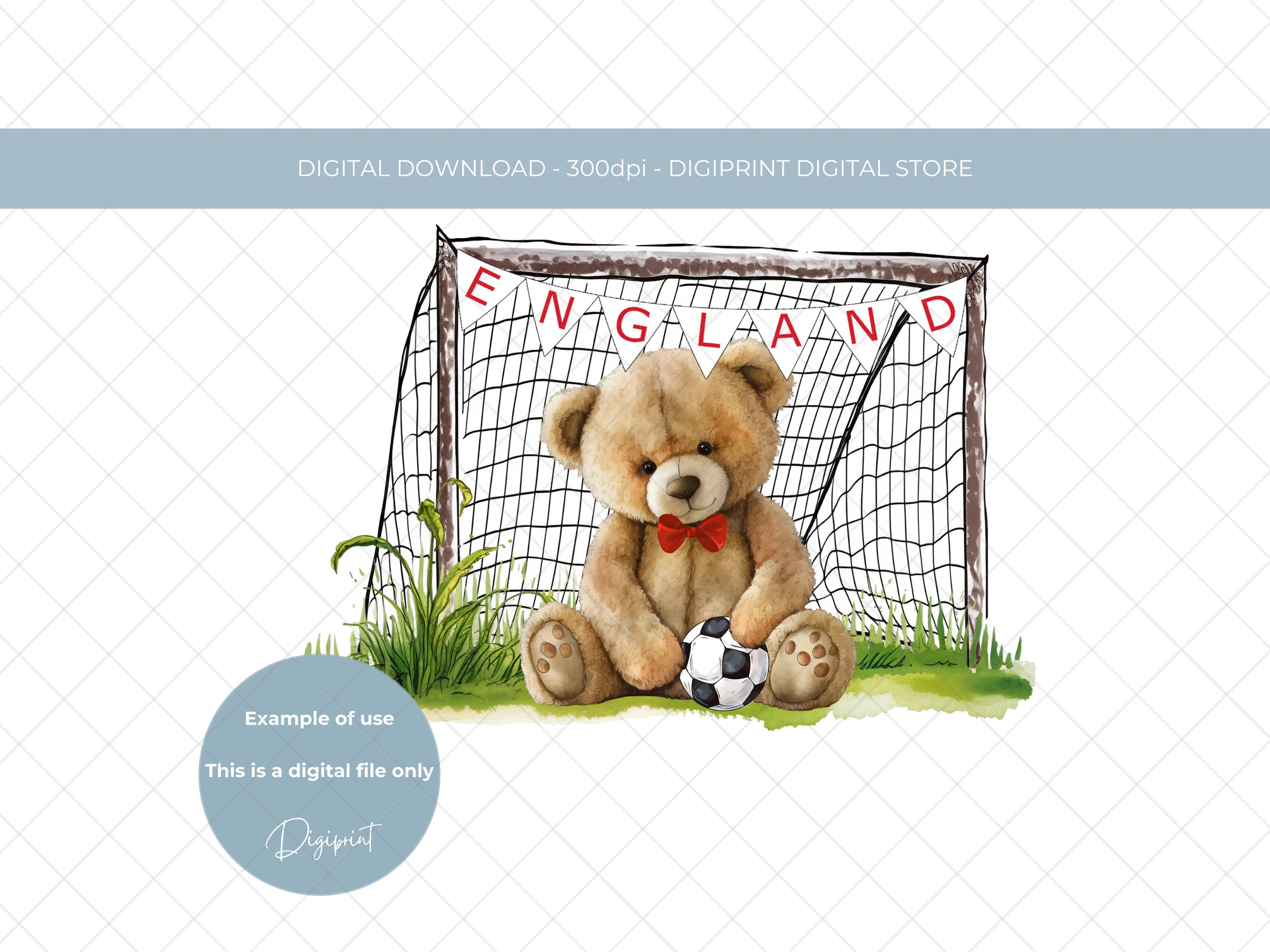 England Football Party Digital Clipart Graphic for Download, England ...