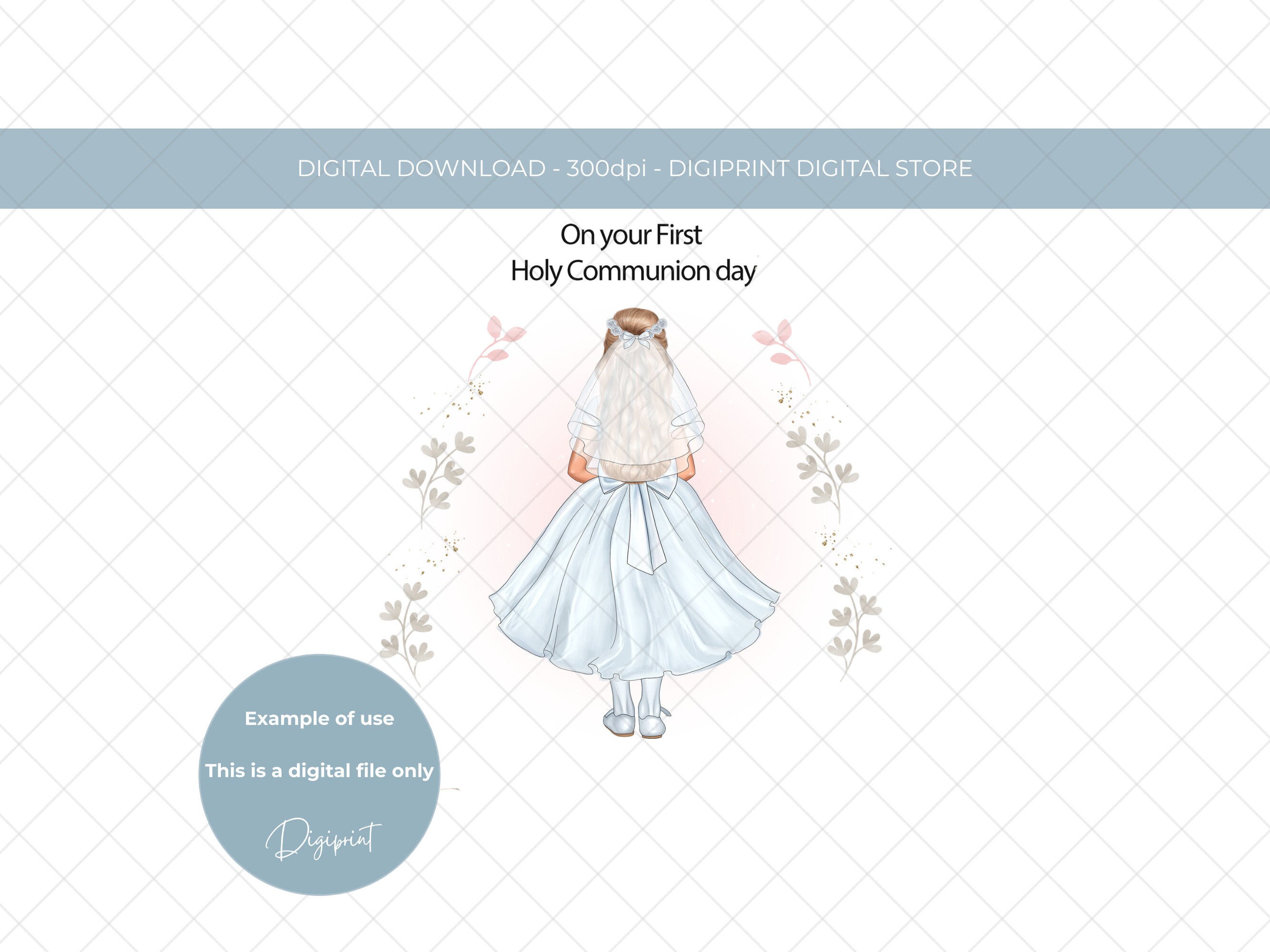 On Your First Holy Communion Day PNG, Girls First Holy Communion Image ...