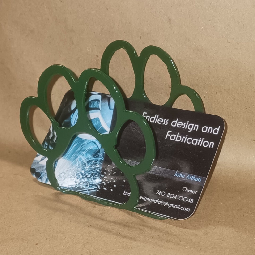 Dog Paw Business Card Holder - Etsy