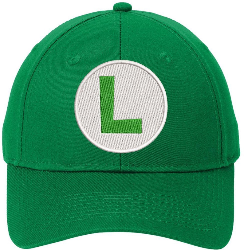 Mario Luigi Wario Waluigi Embroidered Super Bros Full Circle Logo ...