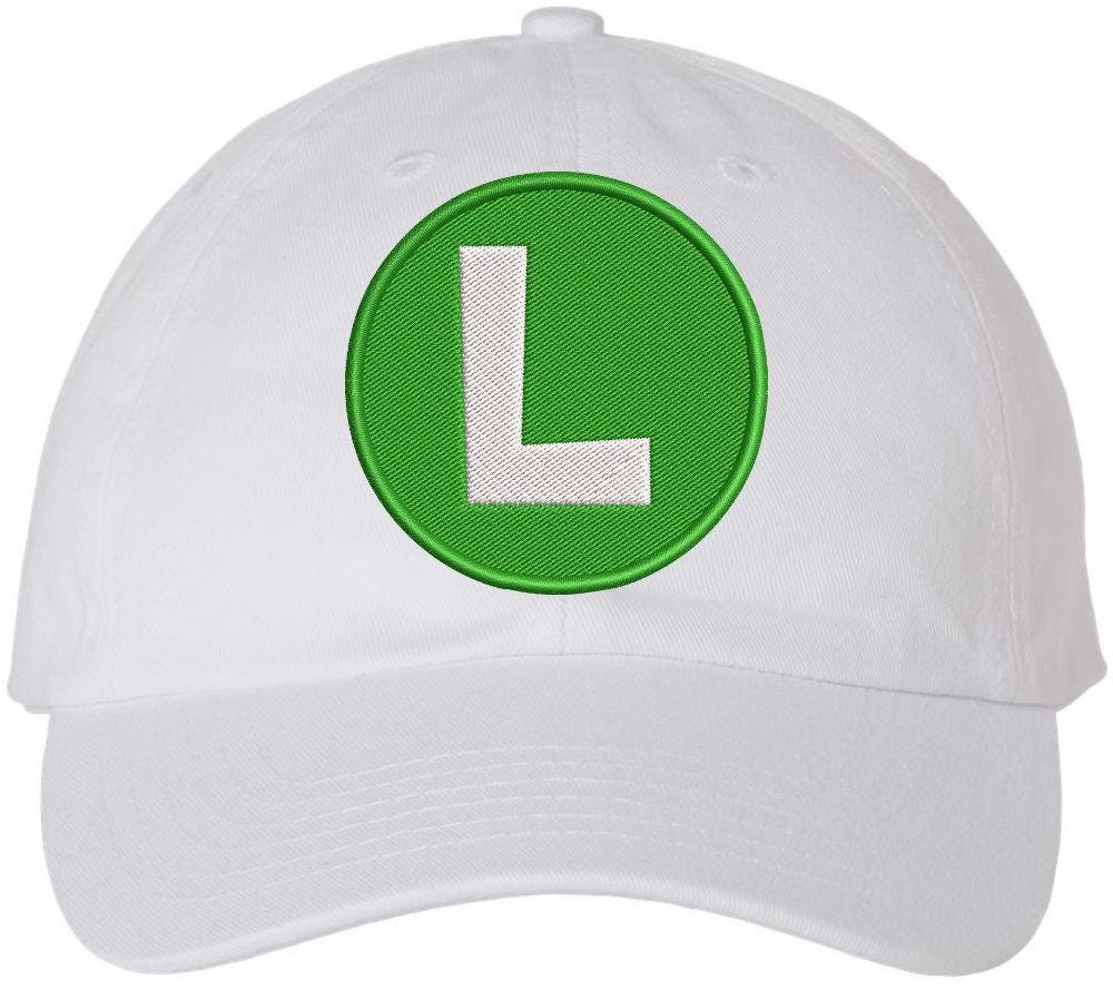 Mario Luigi Wario Waluigi Embroidered Super Bros Circle Logo Baseball ...