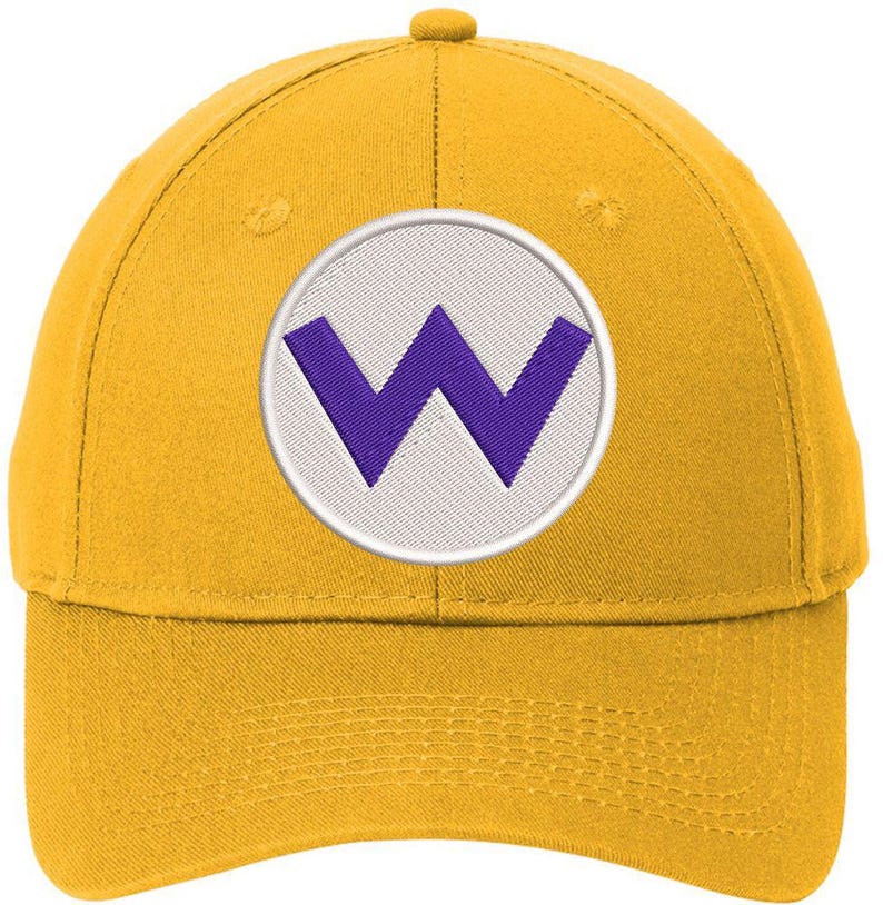 Mario Luigi Wario Waluigi Embroidered Super Bros Full Circle Logo ...