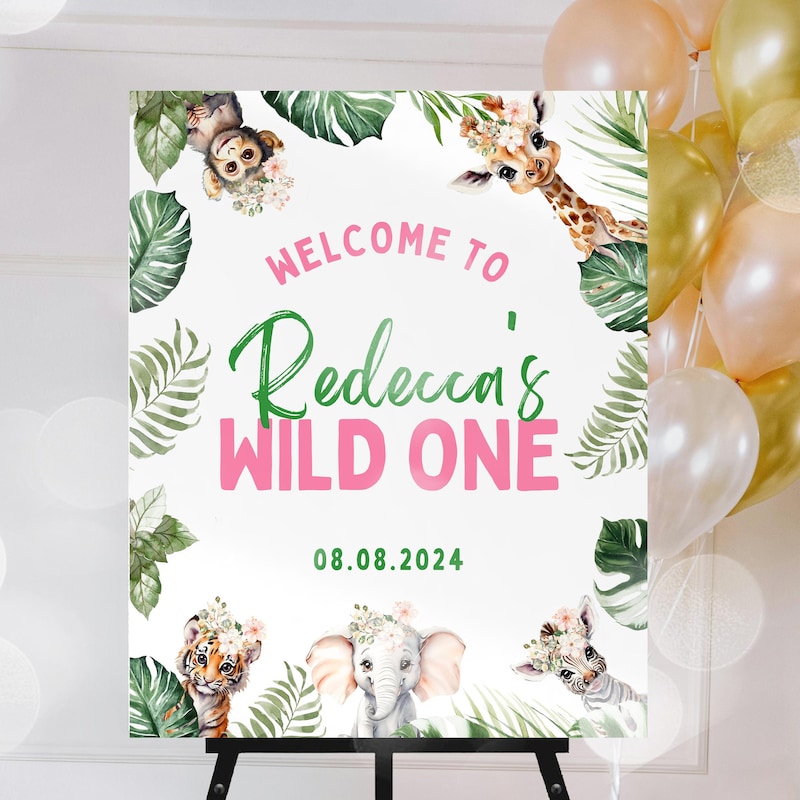 Wild One Welcome Sign - Etsy