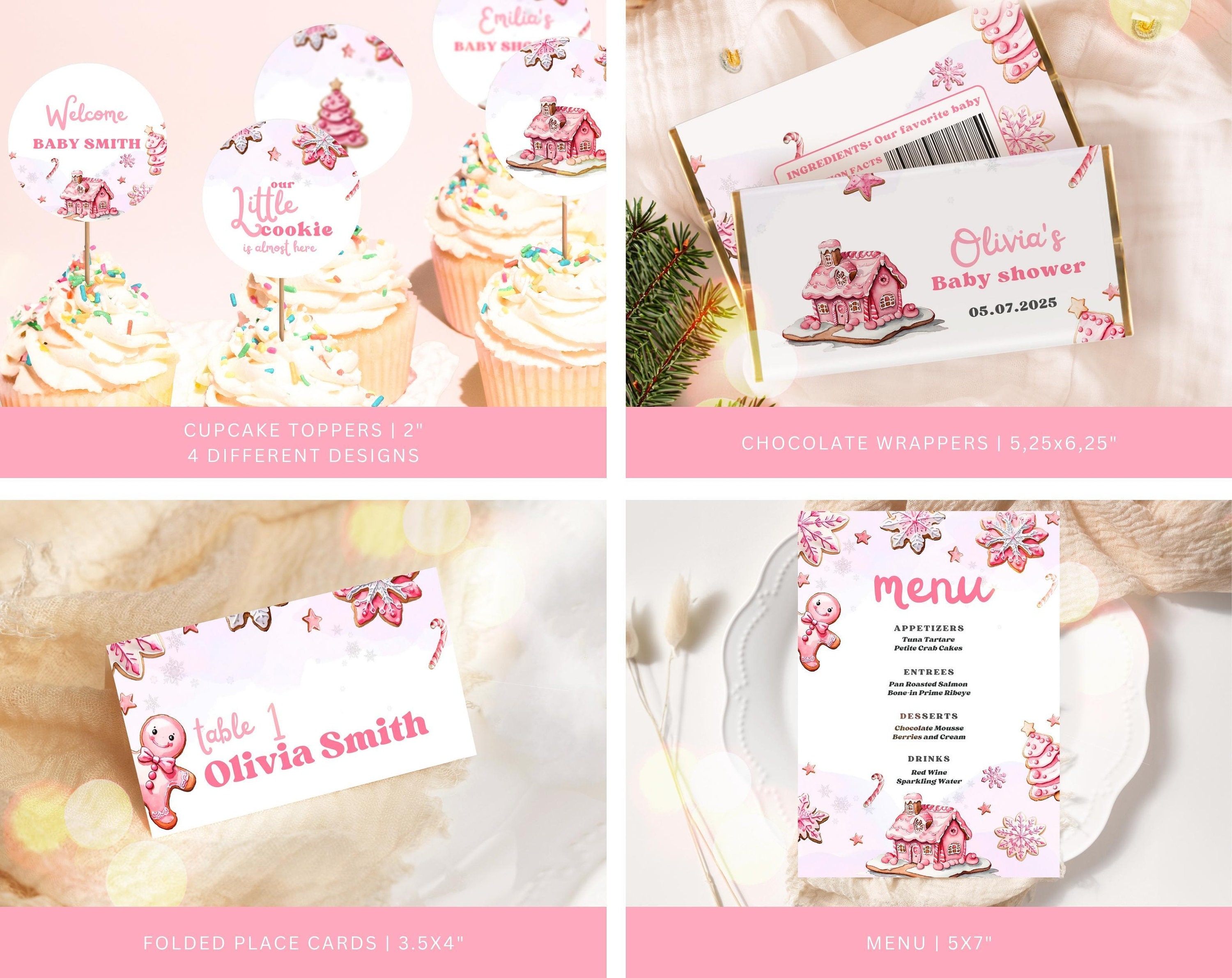 Gingerbread Baby Shower Games Bundle Christmas Cookie Baby - Etsy