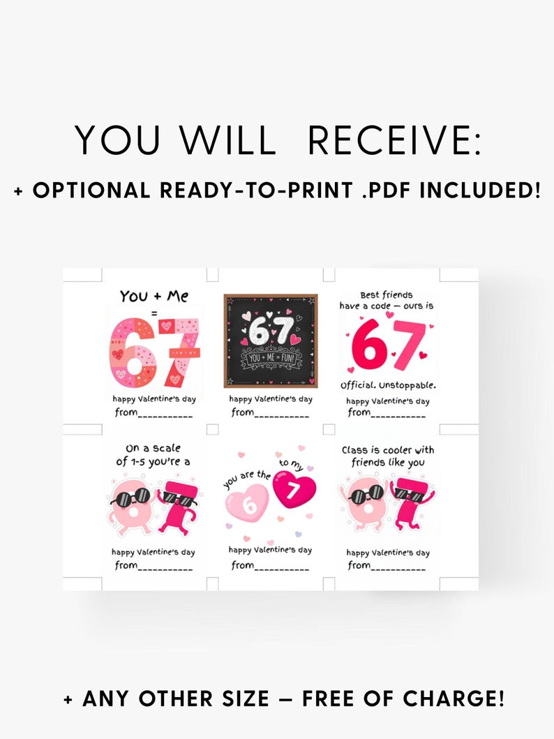 Printable Valentines Cards for Kids, Editable School Valentine's (canva ...