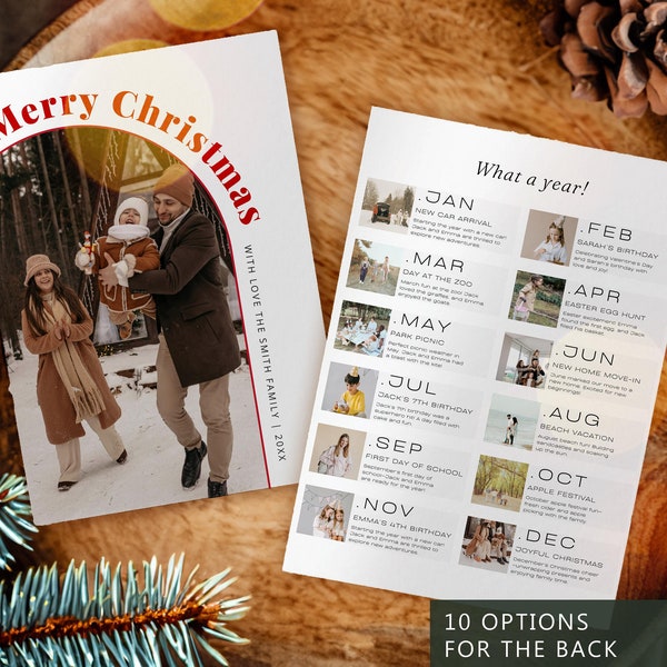 Year in Review Card - Etsy