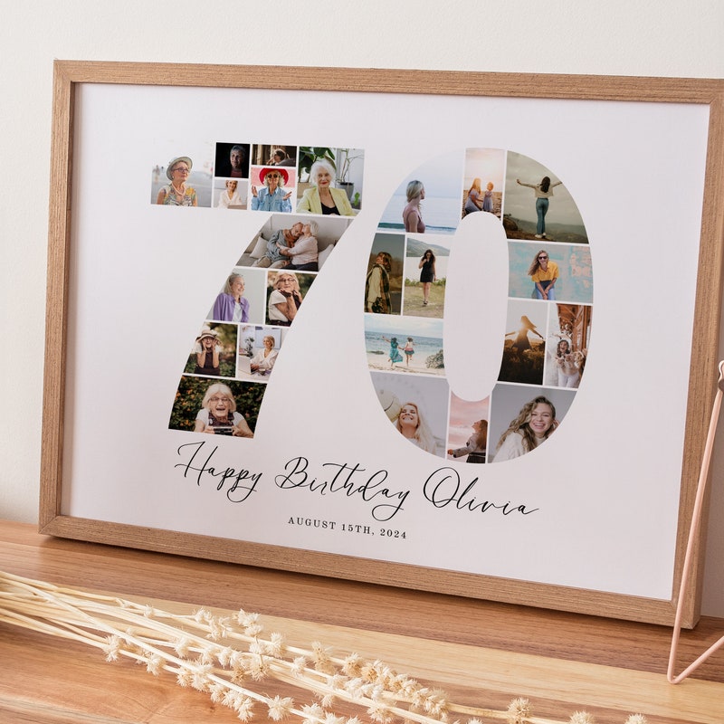 Editable 70 Birthday Sign - Etsy