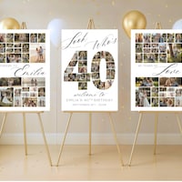 26th Birthday Photo Collage Template, 26th Birthday Welcome Sign ...
