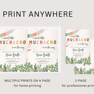 Editable Boho Fiesta Baby Shower Invitation (digital Download) - Etsy