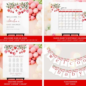 Valentines Baby Shower Games Bundle, Pink Hearts on a Branch Baby ...