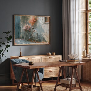 Vintage Spring Bicycle Frame Tv Art, Easter Cherry Blossom Samsung ...