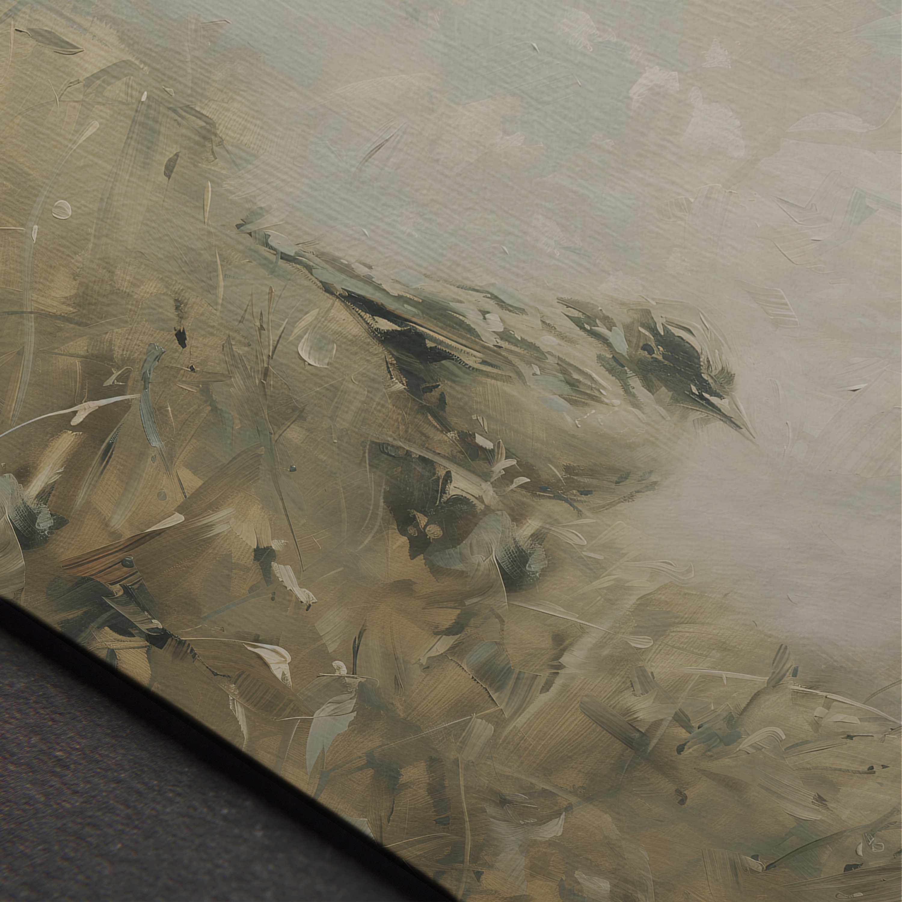 Vintage Neutral Spring Bird Print, Earthy Summer Painting, Beige ...