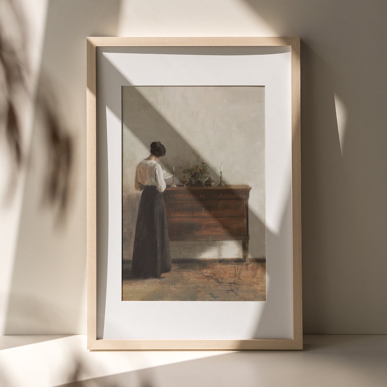 Vintage Woman Portrait Painting | Antique Victorian Style (digital ...