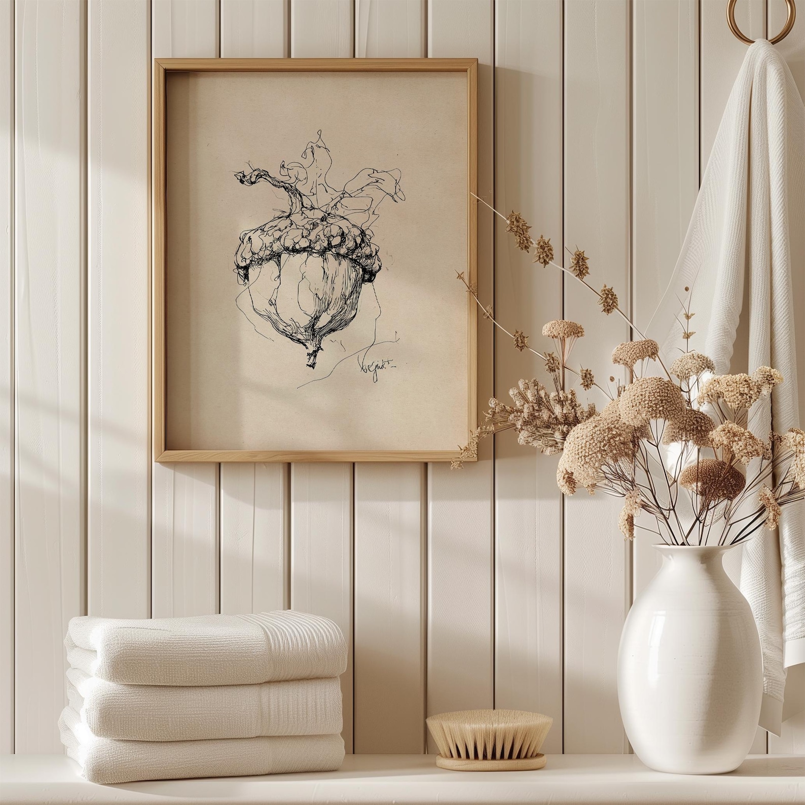 Vintage Acorn Sketch Print, Botanical Ink Drawing (digital Download) - Etsy