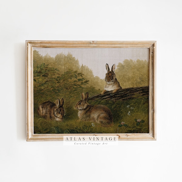 French Rabbit Printable - Etsy