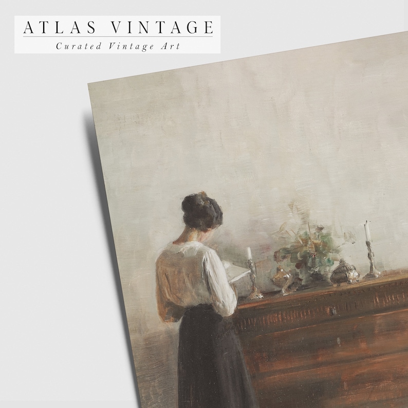 Vintage Woman Portrait Painting | Antique Victorian Style (digital ...