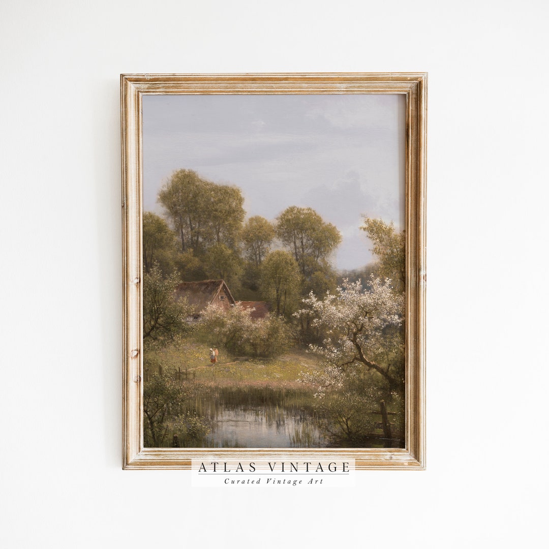 Spring Vintage Prints, Country Farmhouse Printable Wall Art, French ...