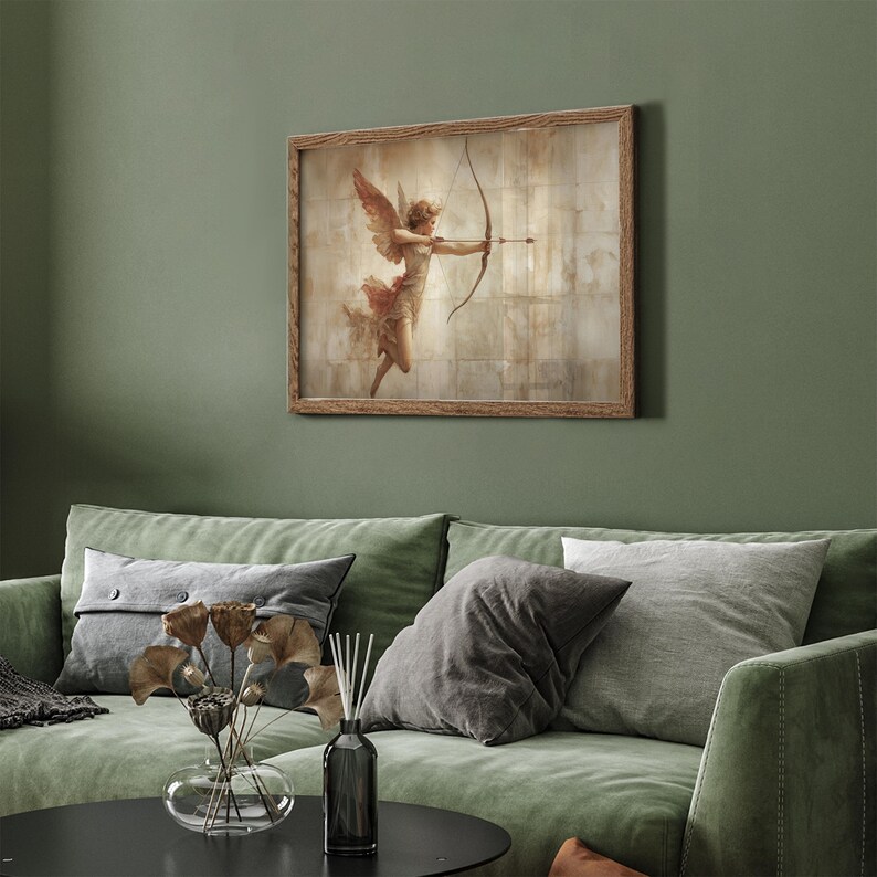 Vintage Cupid Valentine's Day Frame TV Art, French Country Decor ...