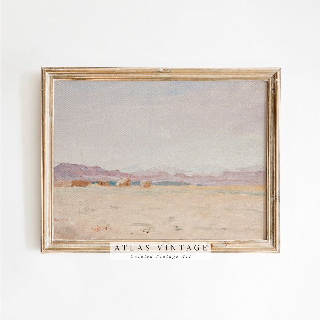 Neutral Abstract Landscape Printable Wall Art, Muted Tonal Art Print ...