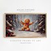 Christmas Gingerbread Man on Swing Frame Tv Art Winter Art - Etsy UK