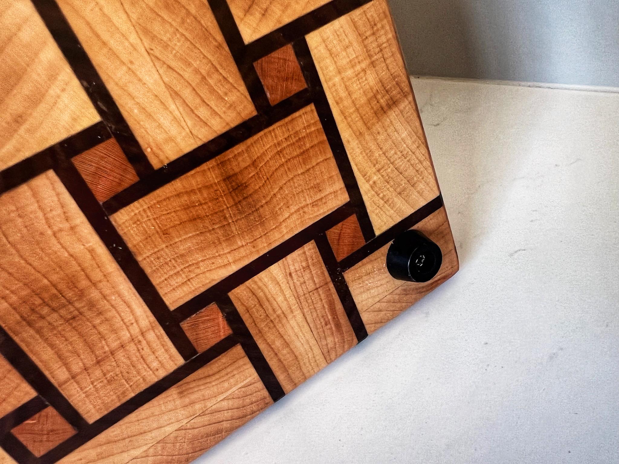 Handcrafted End Grain Cutting Board Basket Weave Pattern in Maple ...