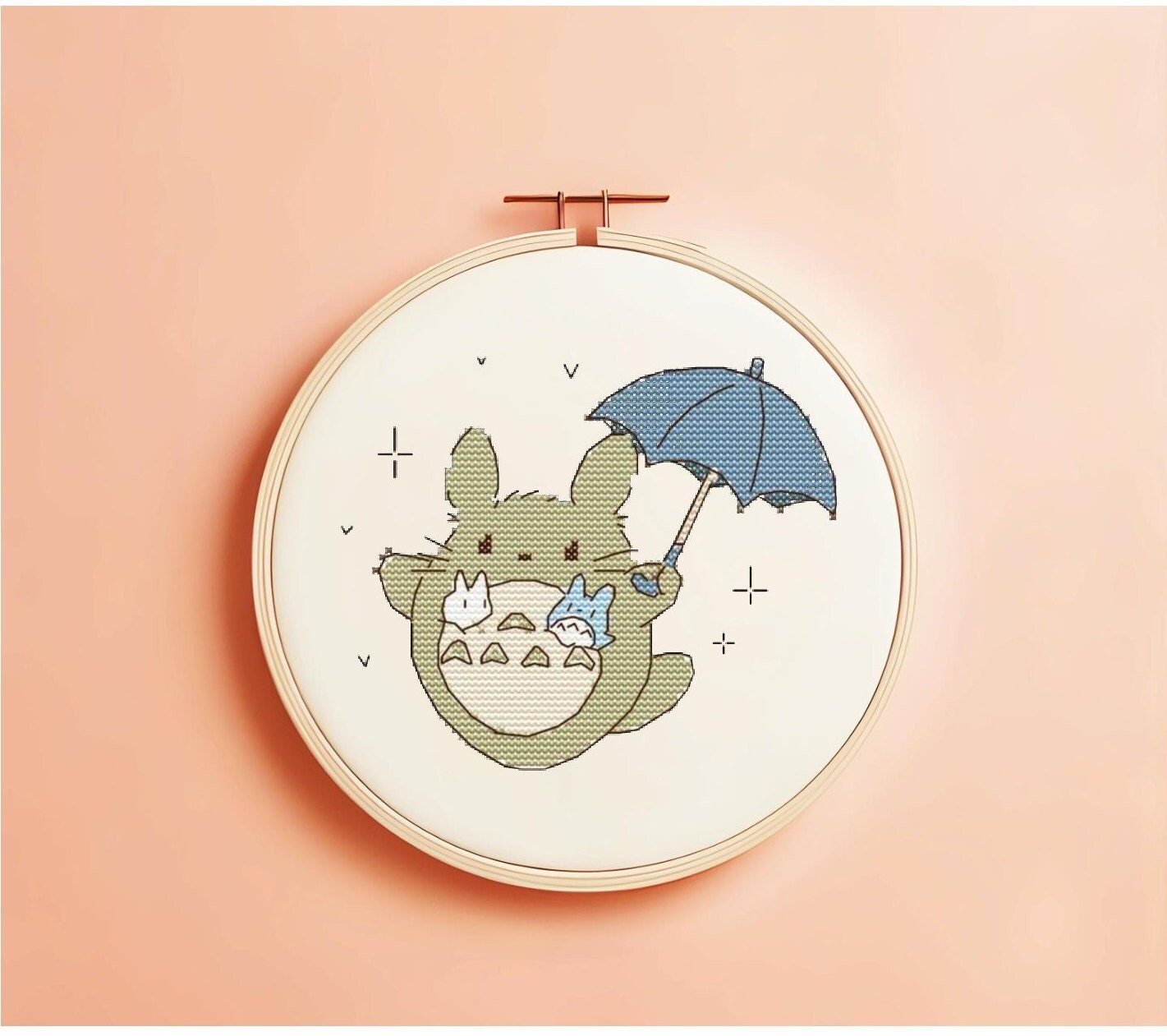 My Neighbor Totoro Cross Stitch Pattern Pdf, Anime Stitch Art, Miyazaki ...
