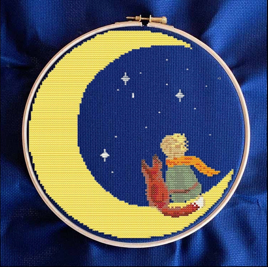 The Little Prince Cross Stitch Pattern Pdf, Kids Room Wall Art ...