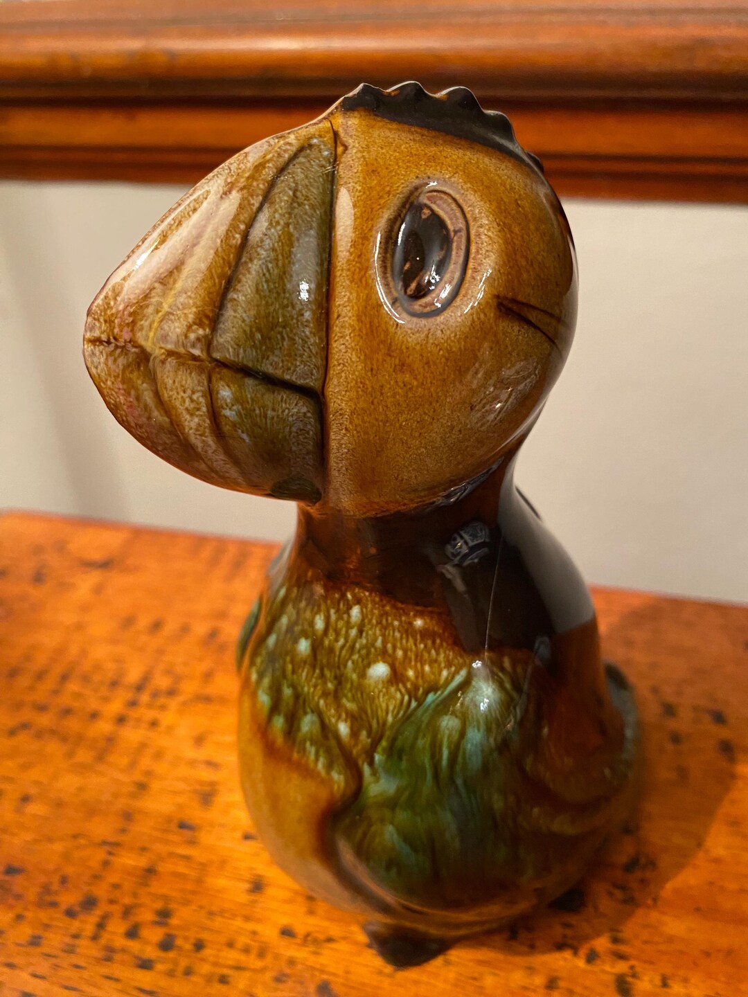 Vintage Guernsey Pottery Puffin Money Box With Stopper - Etsy