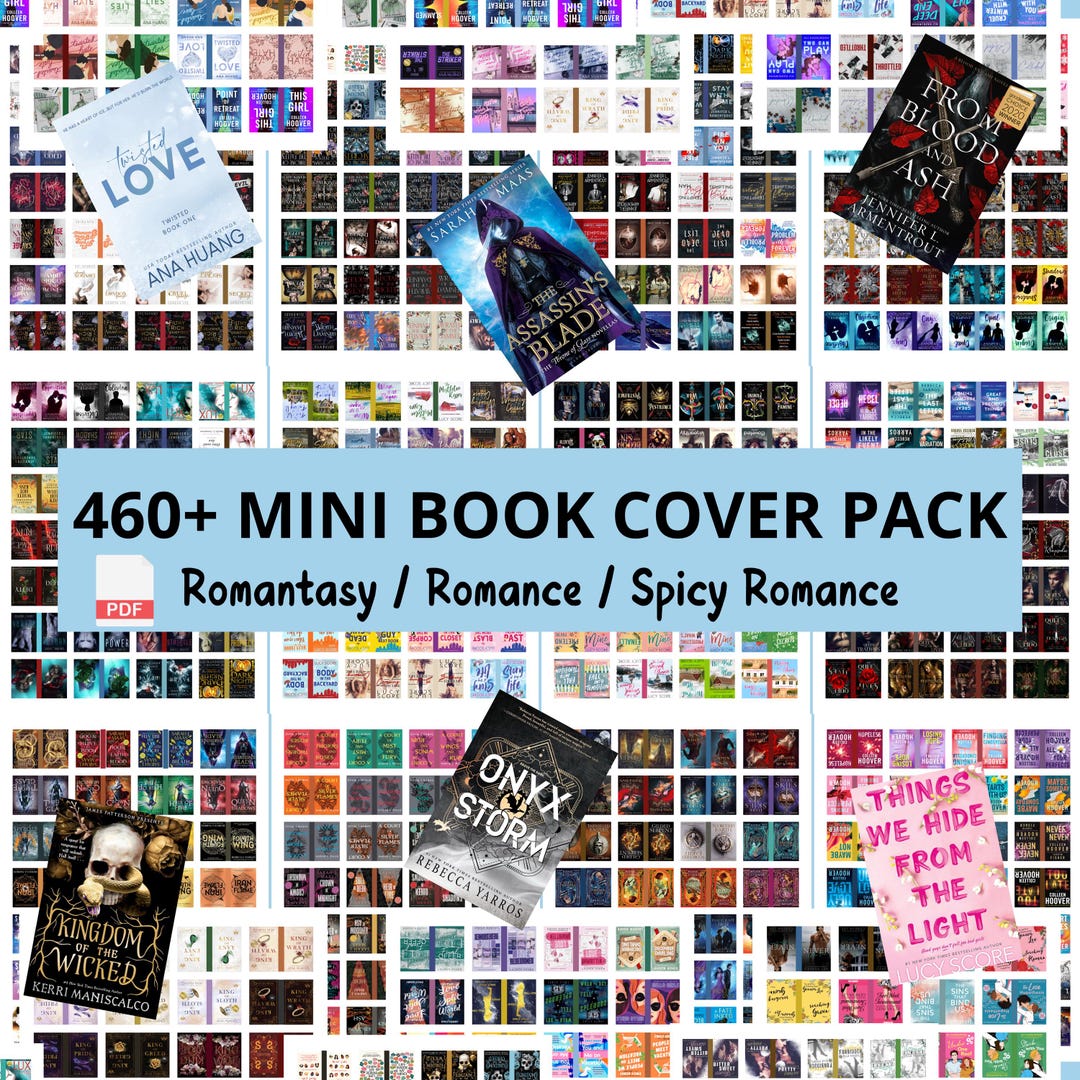 Miniature Book Cover BUNDLE, Romance, Fantasy, Dark Romance, DIY ...