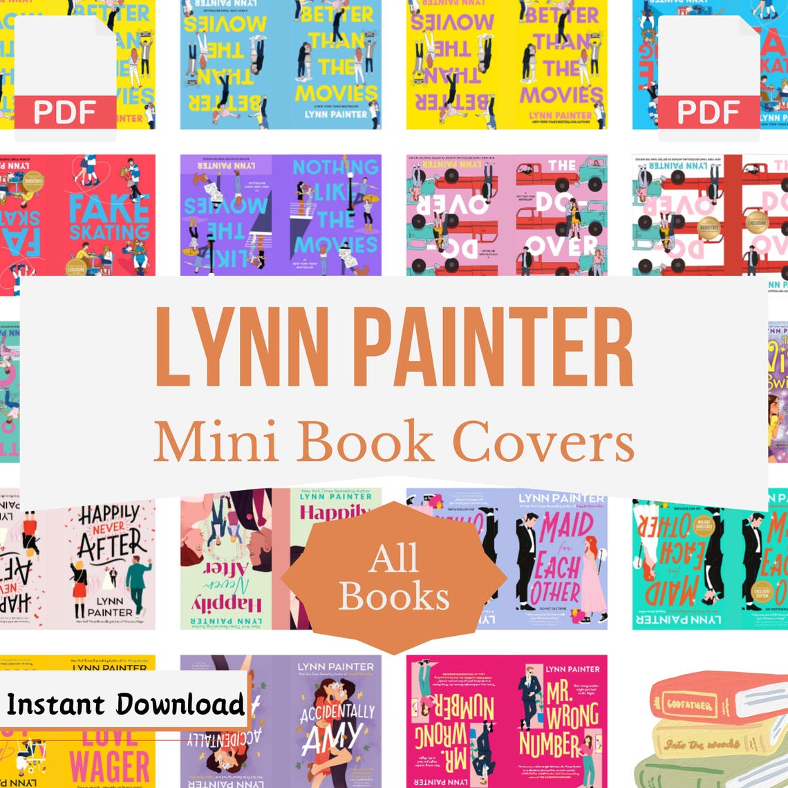 Lynn Painter Mini Book Covers: Printable Dollhouse Books (PDF Download ...