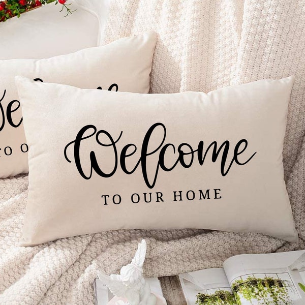 Welcome Pillow - Etsy