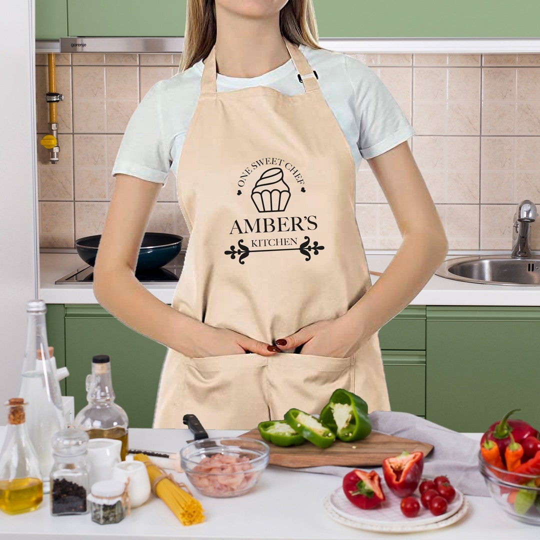 Bulk Custom Apron, Custom Logo Apron, Bulk Personalized Apron, Cafe ...