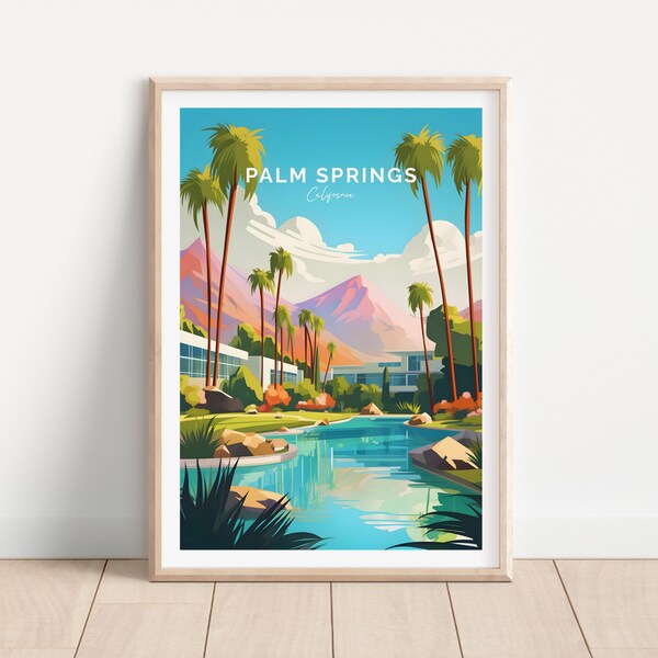 Palm Springs Wall Art - Etsy Canada