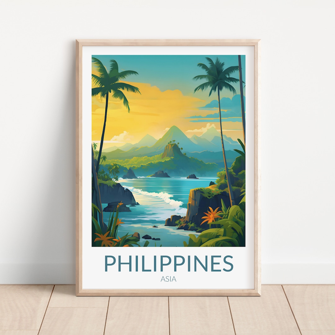 Philippines Poster Print Wall Art Philippines Wall Hanging - Etsy