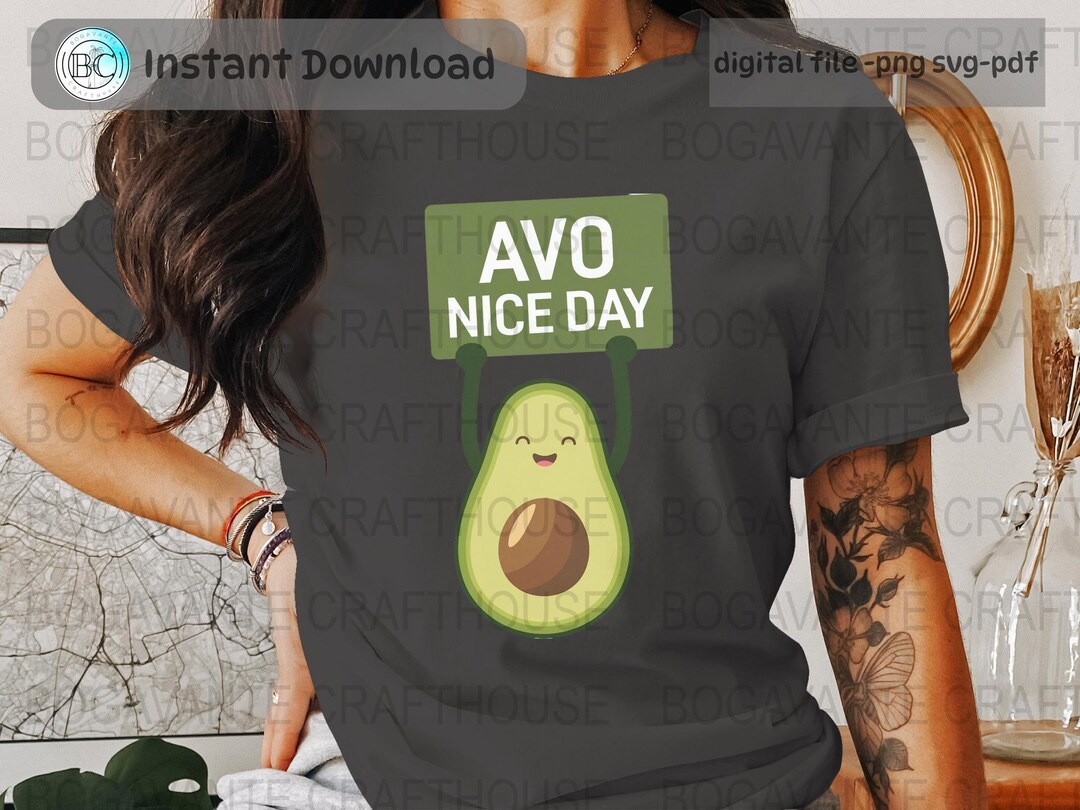 Cute Avocado Art Print Digital Download Funny Avocado Wall Art Kitchen ...