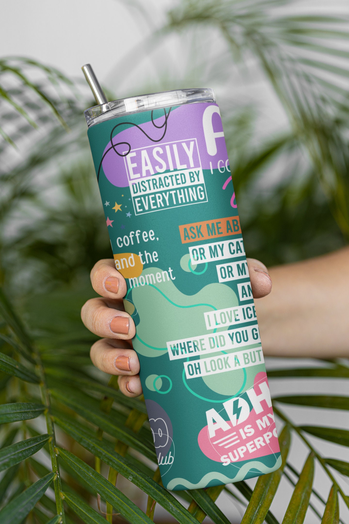 Adhd Awareness Tumbler, Empowering Quote Adhd Tumbler, Gift for Adhd ...