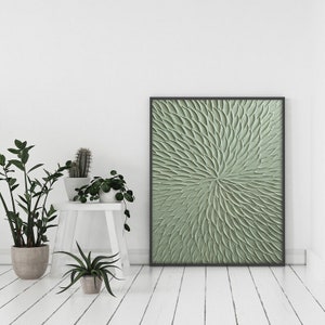 Original Minimalist Abstract Painting Acrylic Large Green Abstract Art ...