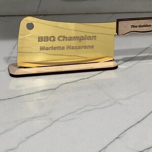 Food Award - Acrylic Knife Award - BBQ Award - Custom Cooking Award ...