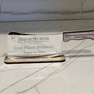 Food Award - Acrylic Knife Award - BBQ Award - Custom Cooking Award ...