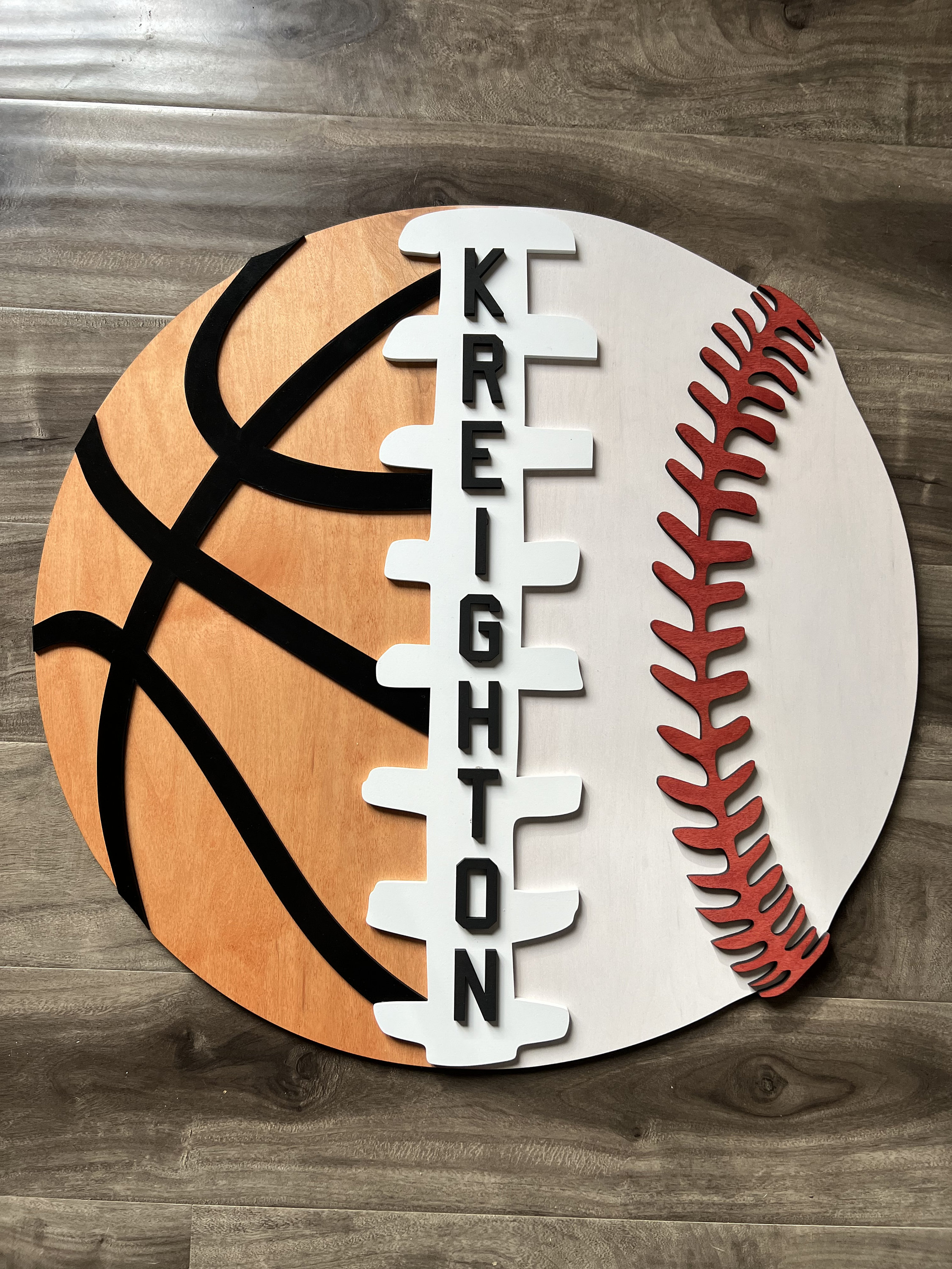 Sports Name Sign Custom Name Sign Large Wood Name Sign Sports Sign - Etsy