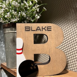 Bowling Home Decor - Ball and Pin Home Decor - Bowling Gift - Bowling ...