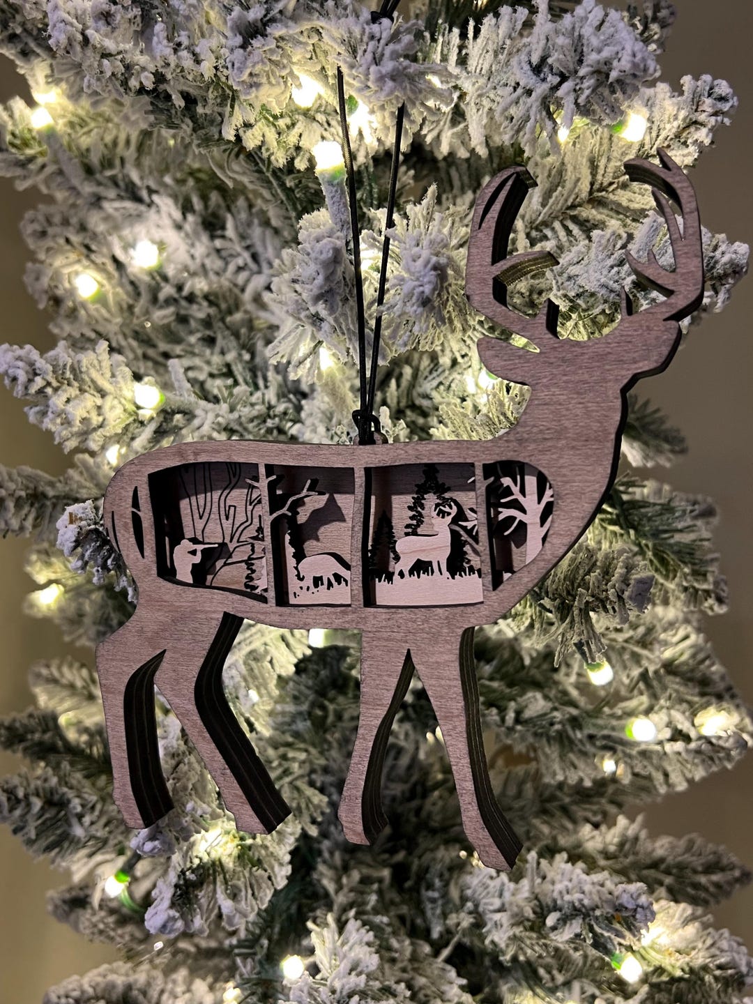 Deer Ornament - Tree Ornament - Hunting Tree - Hunting Christmas Tree ...