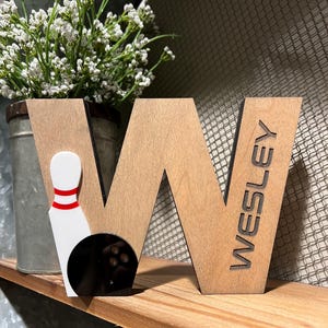 Bowling Home Decor - Ball and Pin Home Decor - Bowling Gift - Bowling ...