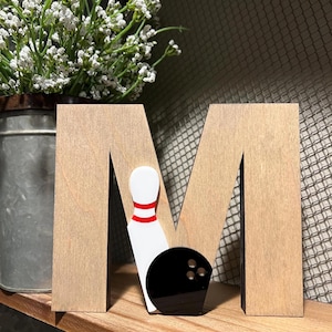 Bowling Home Decor - Ball and Pin Home Decor - Bowling Gift - Bowling ...