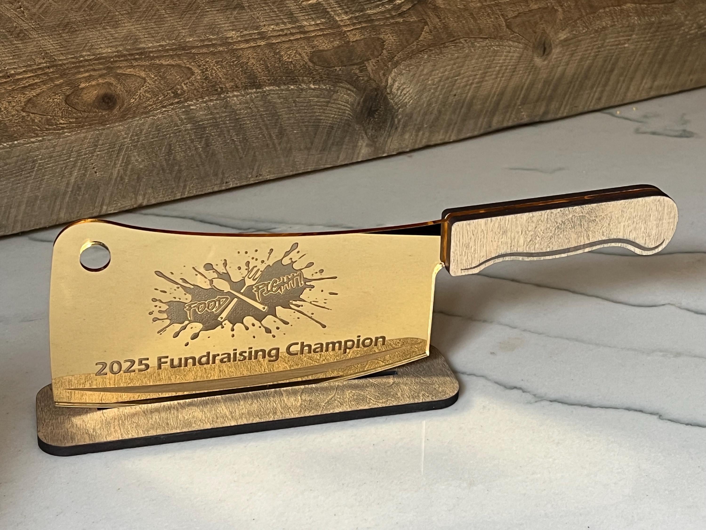 Food Award - Acrylic Knife Award - BBQ Award - Custom Cooking Award ...