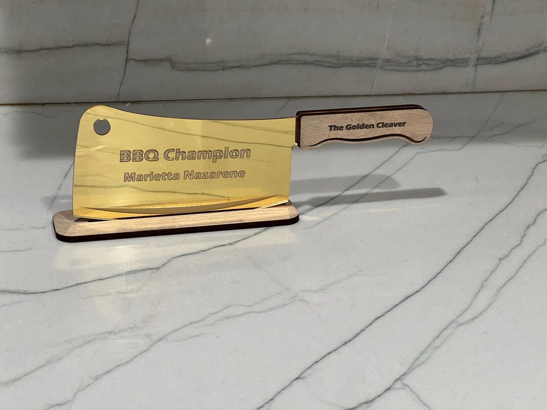 Food Award - Acrylic Knife Award - BBQ Award - Custom Cooking Award ...