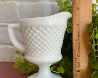 Vintage Mid Century MCM Milk Glass Candy Dish With Scalloped - Etsy