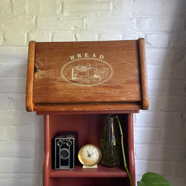 Wooden Vintage Bread Box - Etsy